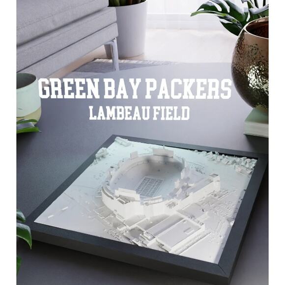 Unbranded | Wall Decor | Green Bay Packers Lambeau Field 3d Map Art ...